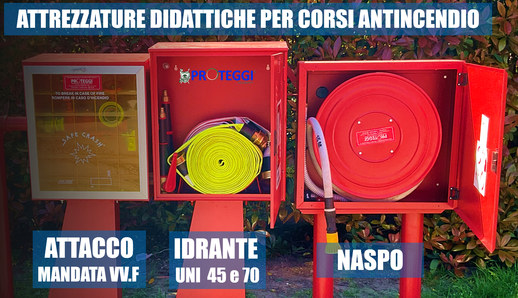 Noleggio aule per corsi di formazione e campo prove antincendio